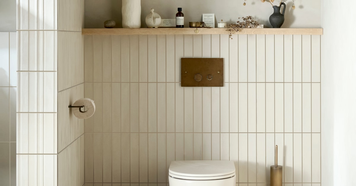 Het kleinste kamertje: 3x ideeën voor tegels op het toilet